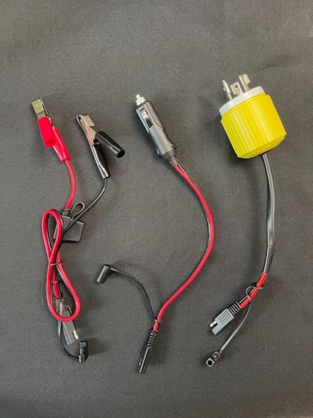 3 plug option set for 12v power supply equipment – Naughty Rooster Fishing
